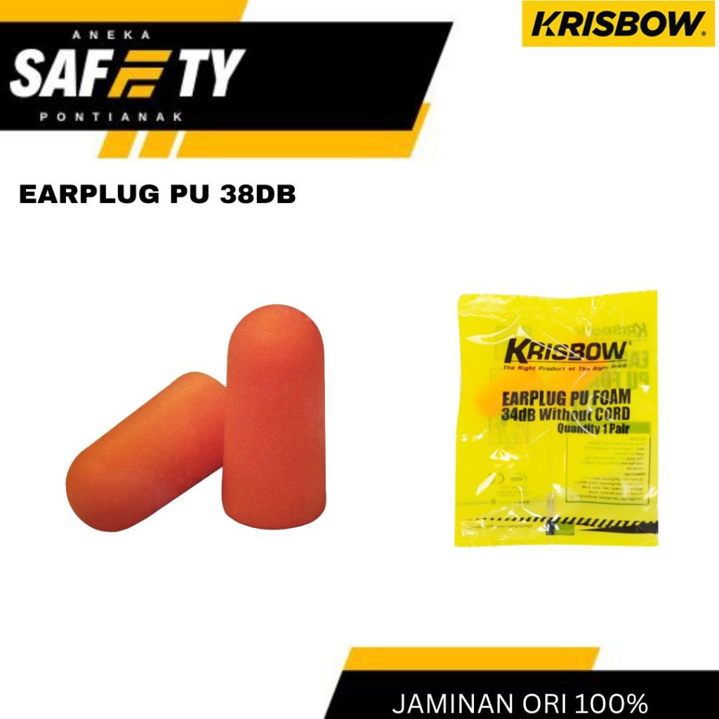 Jual Krisbow Set Earplug Busa Polyurethane 1 Pasang | Shopee Indonesia