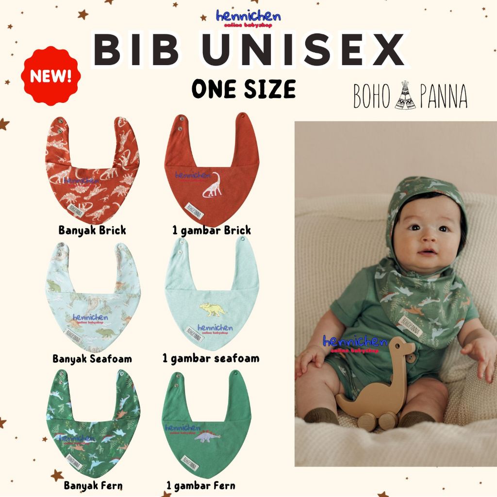 Jual SALE AMBYAR BohoPanna BIB UNISEX Slabber Bayi Slaber Anak Extra ...