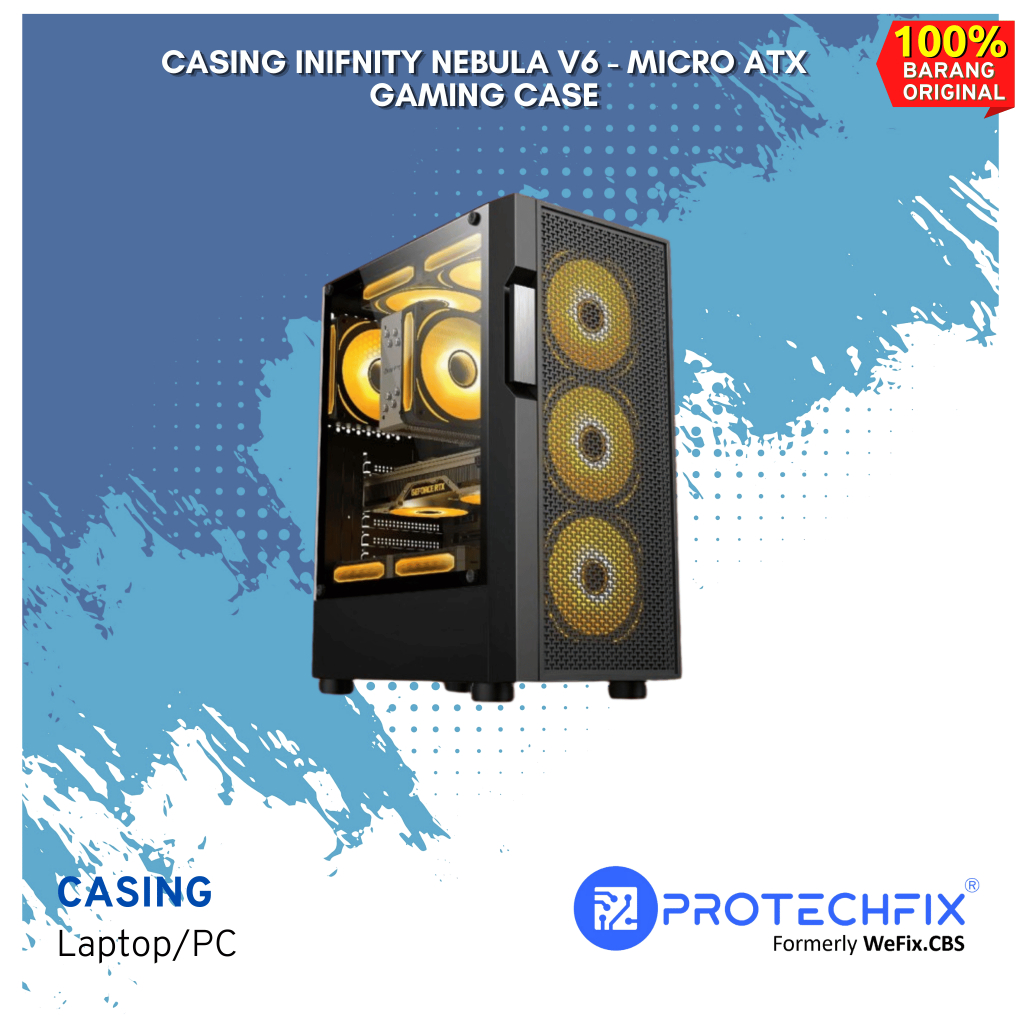 Jual Casing Inifnity Nebula V6 - MIcro ATX Gaming Case | Shopee Indonesia