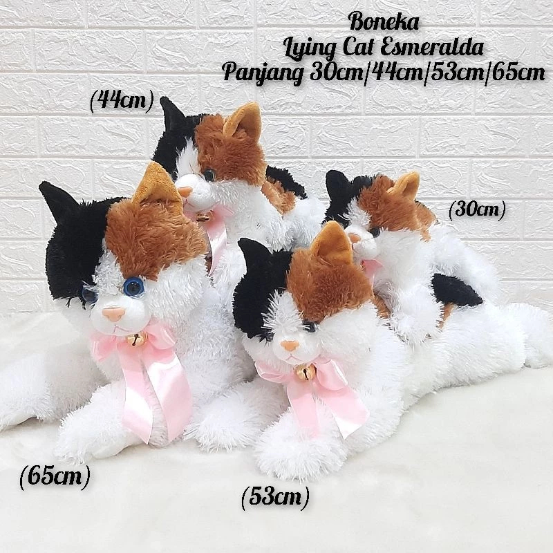 Jual Boneka kucing cantik Lying cat Esmeralda XL SNI | Shopee Indonesia