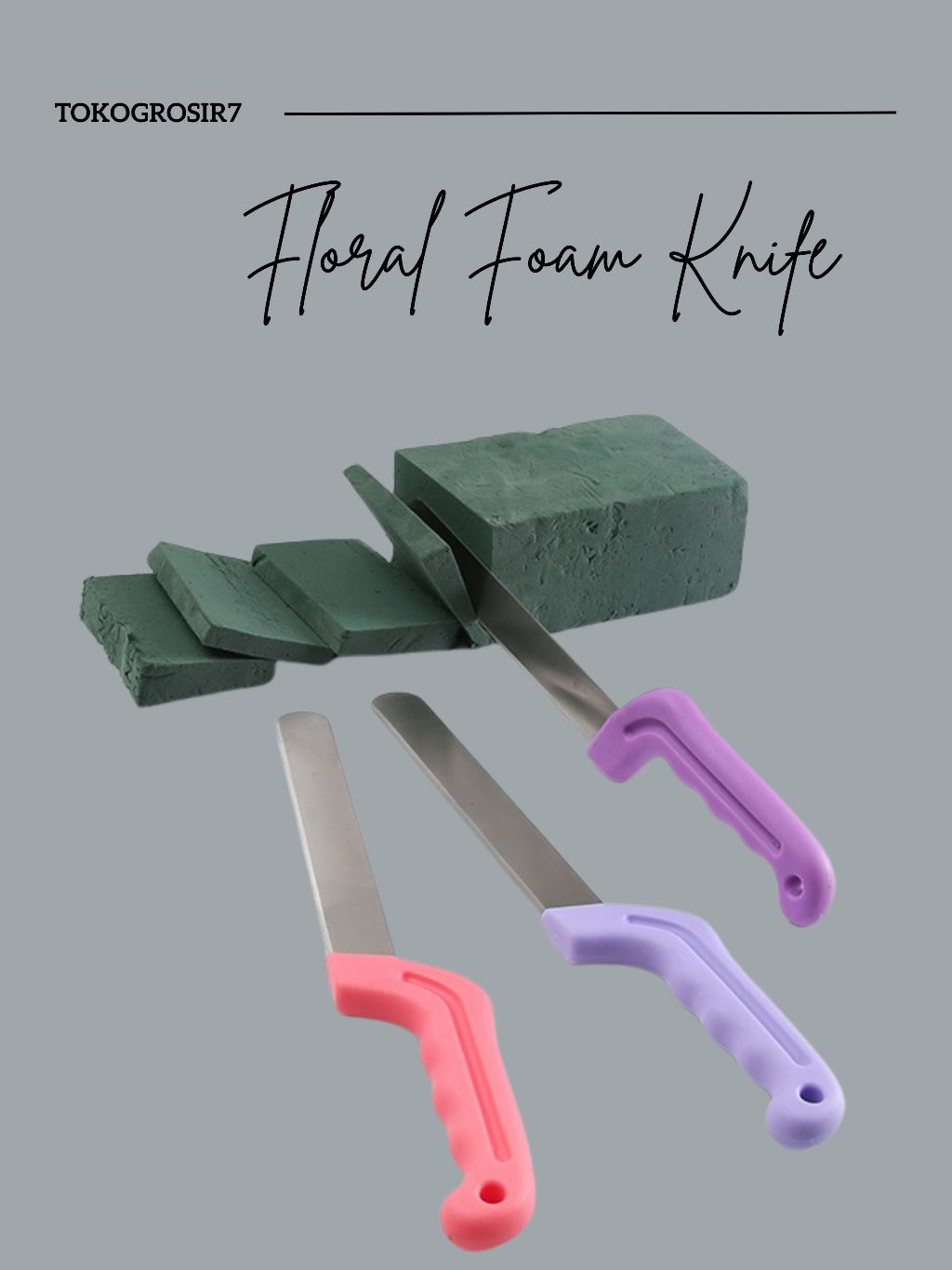 Jual PISAU PEMOTONG BUSA / FLORAL FOAM KNIFE SCISSORS FLORAL FOAM BUAT ...