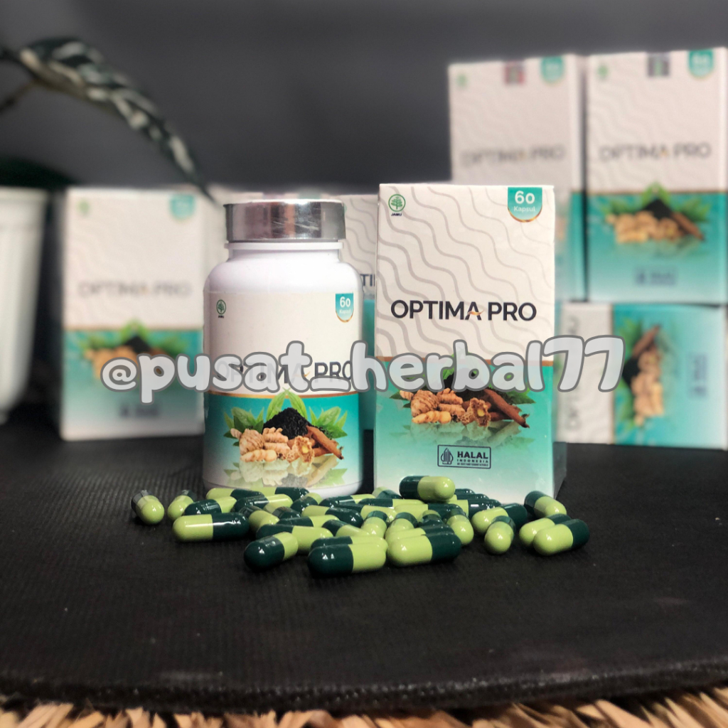 Jual OPTIMA PRO KAPSUL HERBAL BPOM HALAL ORIGINAL ISI 60 KAPSUL ...