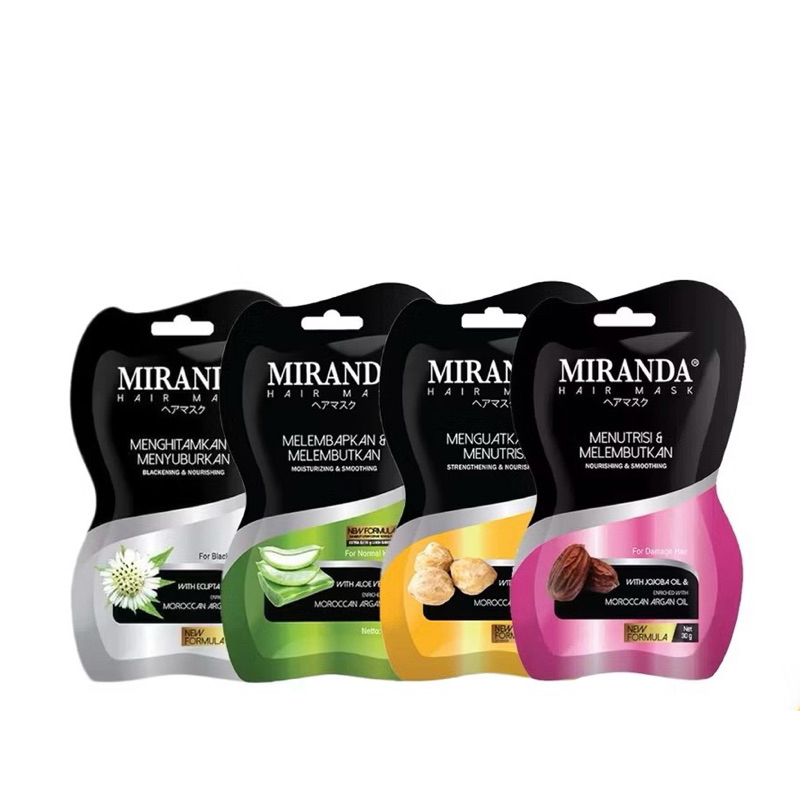 Jual Miranda Hair Mask 30gr masker rambut miranda keratin protein ...