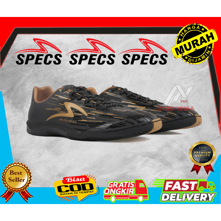 Jual SPECS LIGHTSPEED REBORN IN-BLACKPALE GOLD | Shopee Indonesia