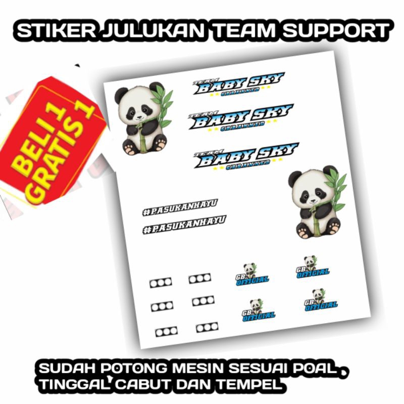 Jual STIKER MINIATUR BUS JULUKAN TEAM SUPPORT DAN LAMPU SOROT | Shopee ...