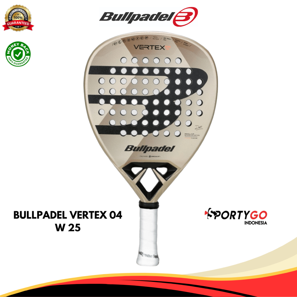 Jual Padel Racket Bullpadel Vertex 04 W 25 | Raket Padel Bullpadel ...