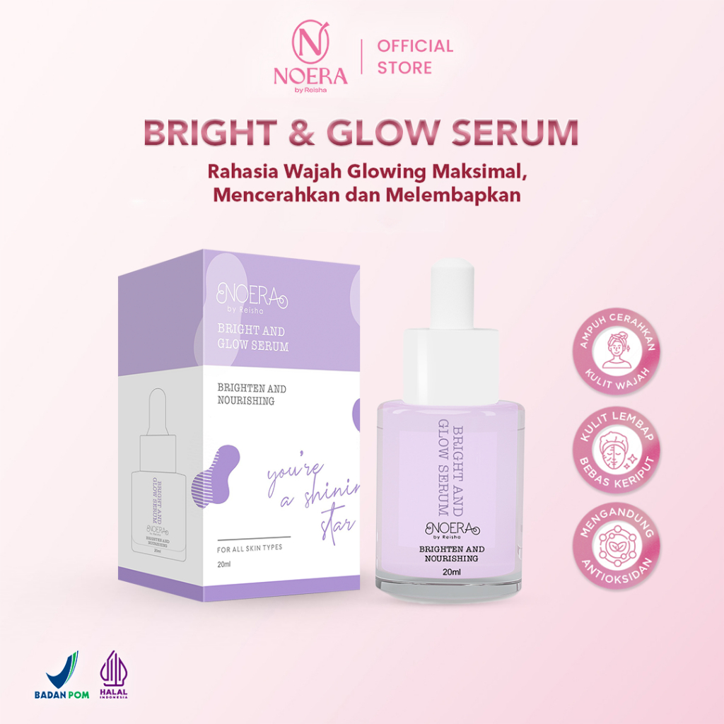 Jual Noera Bundle Face Serum Package | Acne Fight Serum + Bright & Glow ...