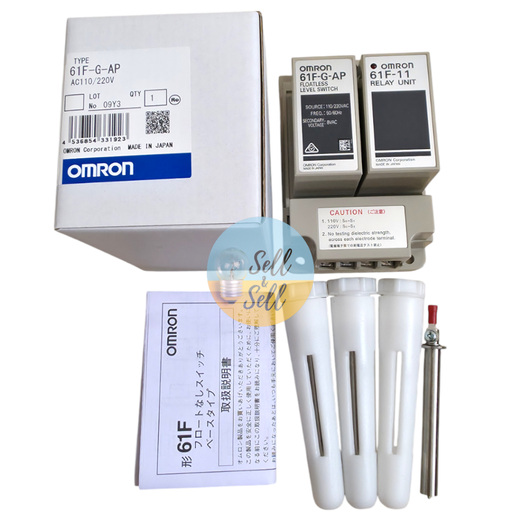 Jual (1 SET) Sensor Air Otomatis Omron 61F-G-AP (ORIGINAL) + Elektroda ...
