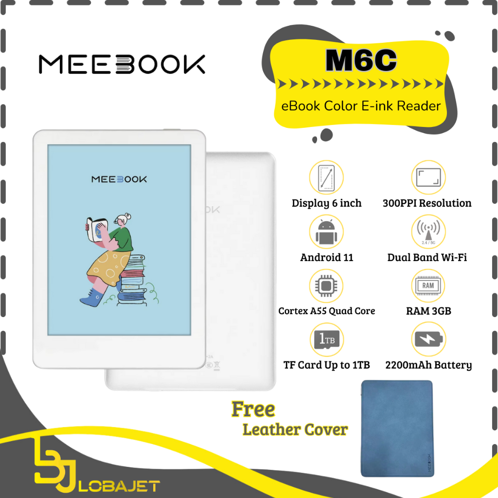 Jual MEEBOOK M6C - 6-inch Color eBook Reader E-ink Kaleido Display ...