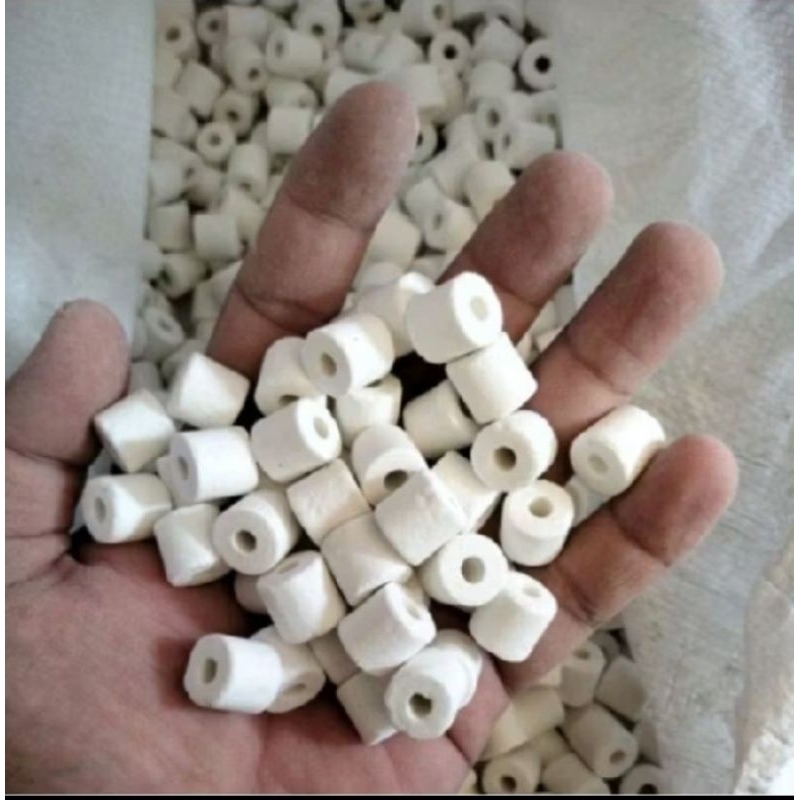 Jual Bio Ring Keramik untuk filter aquarium ukuran 200gr | Shopee Indonesia