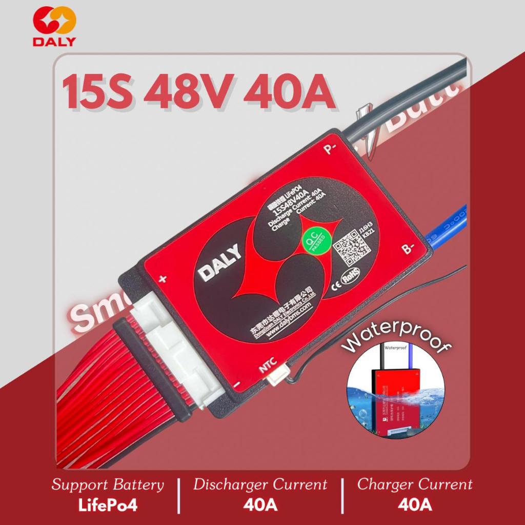 Jual Daly BMS LifePO4 15S 48V 40A Baterai Battery Management System Common Port - B117 | Shopee ...