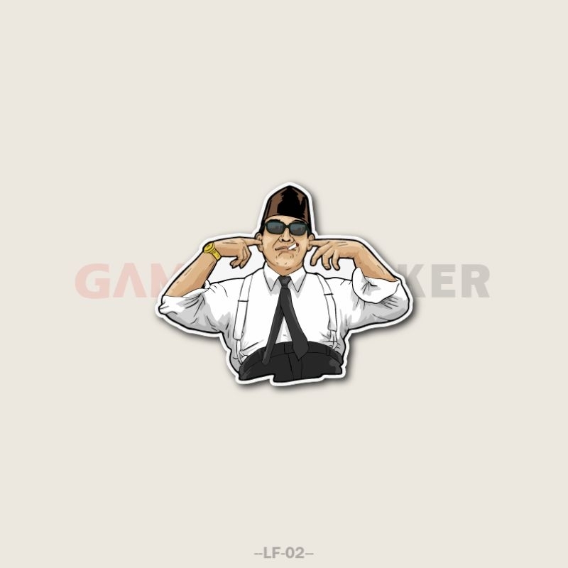 Jual STIKER AESTHETIC SOEKARNO | STICKER SATUAN (BIJIAN) | STIKER VYNIL ...