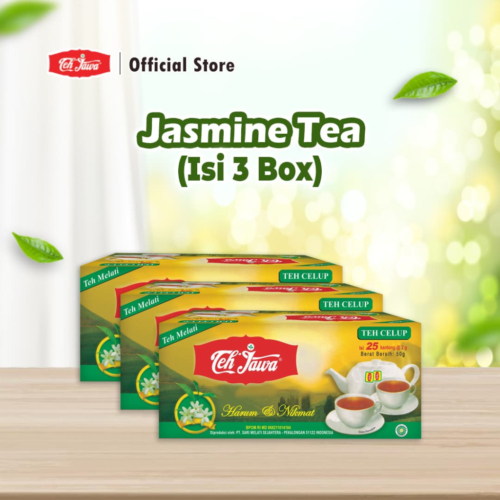 Jual Teh Jawa SBY - Paket 3 Jasmine Tea Celup isi 25 Pcs | Shopee Indonesia