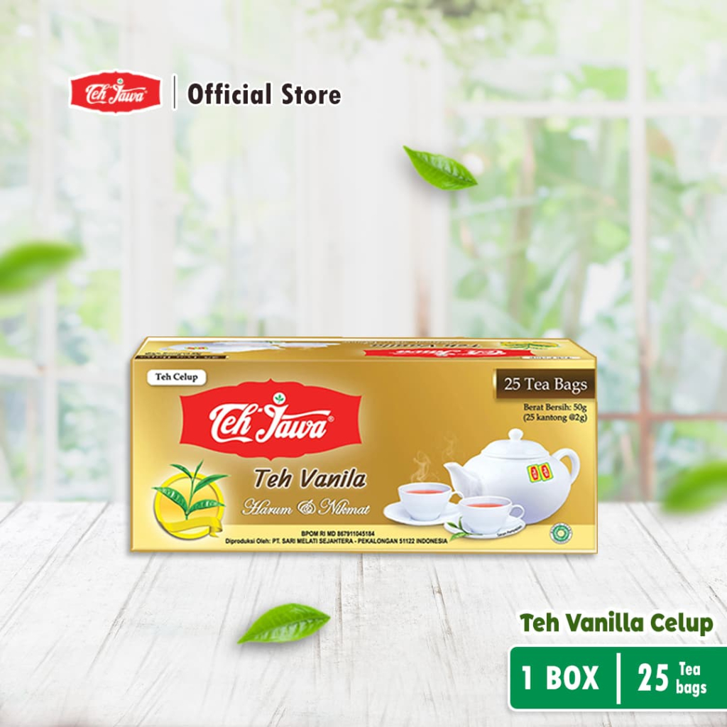 Jual Teh Jawa SBY - Vanila Tea Celup isi 25 Pcs | Shopee Indonesia