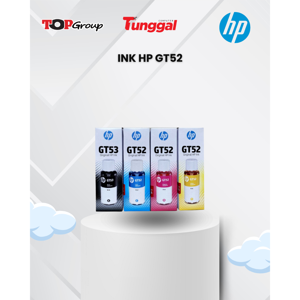 Jual TINTA HP GT 52 ORIGINAL INK TANK 115,310,415/TINTA PRINTER/YELLOW ...