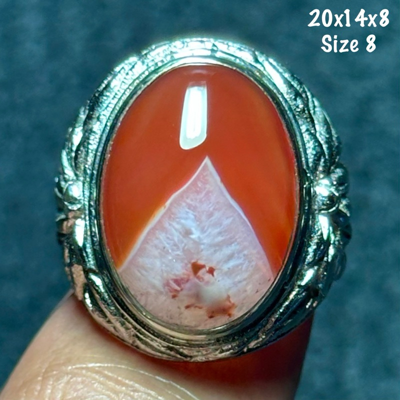 Jual Cincin Batu Akik Natural Baturaja Junder Bendera Kristal (asli ...