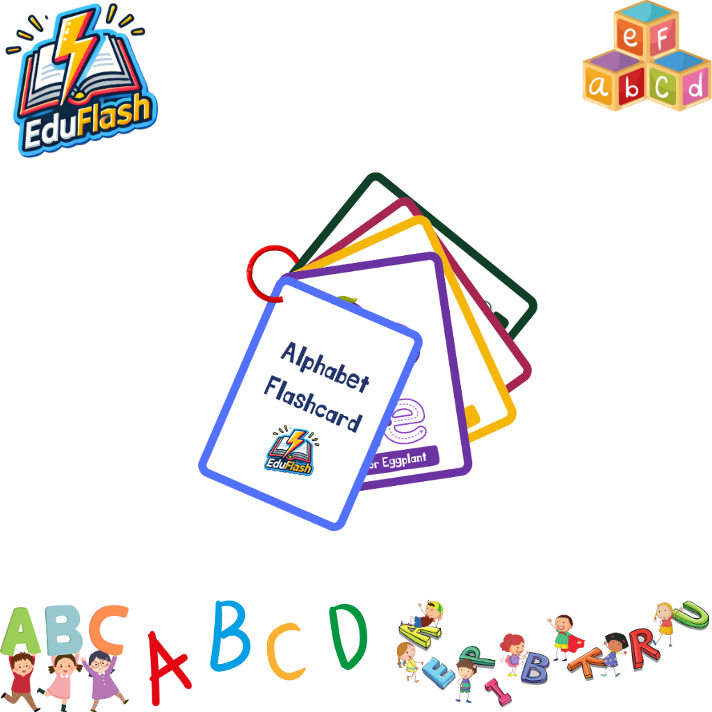 Jual Edu.Flash Flashcard Alphabet – Flashcard Huruf A-Z (Bahasa ...