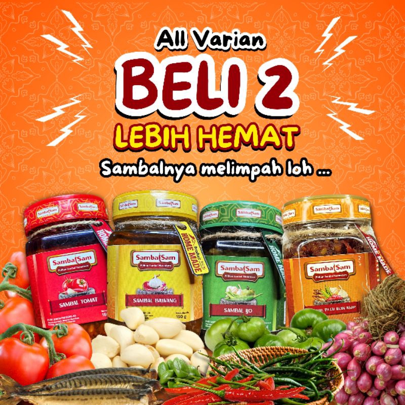 Jual SAMBAL TOMAT / SAMBAL BAWANG / SAMBAL IJO / SAMBAL GEPREK / SAMBAL PETAI IKAN ASAP IKAN ...