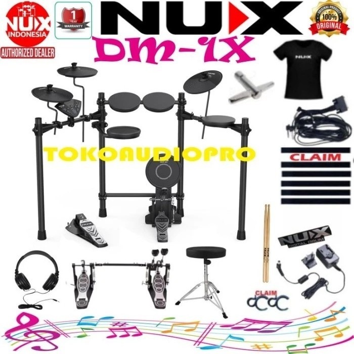 Jual Nux DM1x Elektrik Drum Paket Nux DM-1X Drum Set | Shopee Indonesia