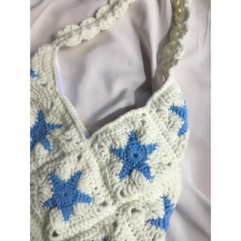 Jual WHITE GRANNY SQUARE|TAS RAJUT|TAS PUTIH|TAS MURAH|TAS AESTETIC|TAS ...