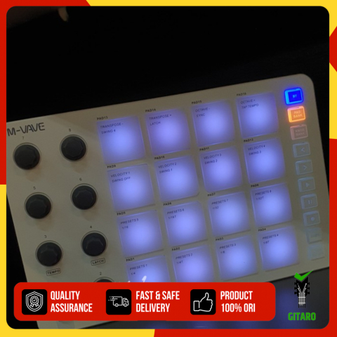 Jual M Vave Smc Pad Wireless Midi Controller Mvave Smc Pad 24 Pad 8 ...