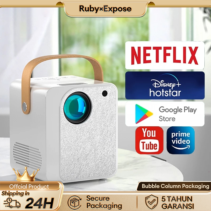 Jual Proyektor T2 Android 11 Full HD 1080P Smart Projector 6000 Lumens ...