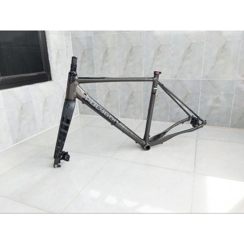 Jual Frameset POLYGON BEND FX4 Frame Fork Carbon White banyak bonus ...