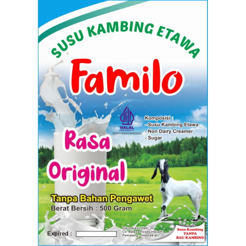 Jual Familo Susu Kambing Etawa Rasa Original 500g Alufoil | Shopee ...