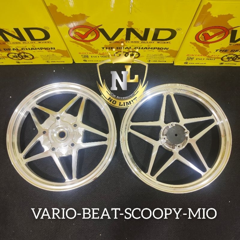 Jual VELG RACING VND V SPEED GEN 1 CROME VARIO 110 125 150 160/BEAT SCOOPY GENIO/STYLO 160 CBS ...
