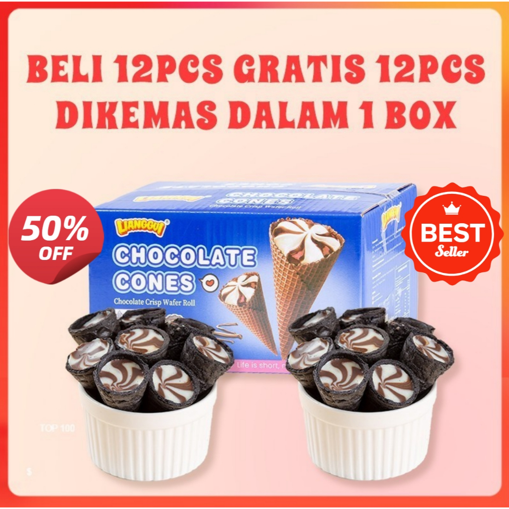 Jual [Pengiriman 24 jam] Hampers/Gift HALAL Lianggui Chocolate Cones ...