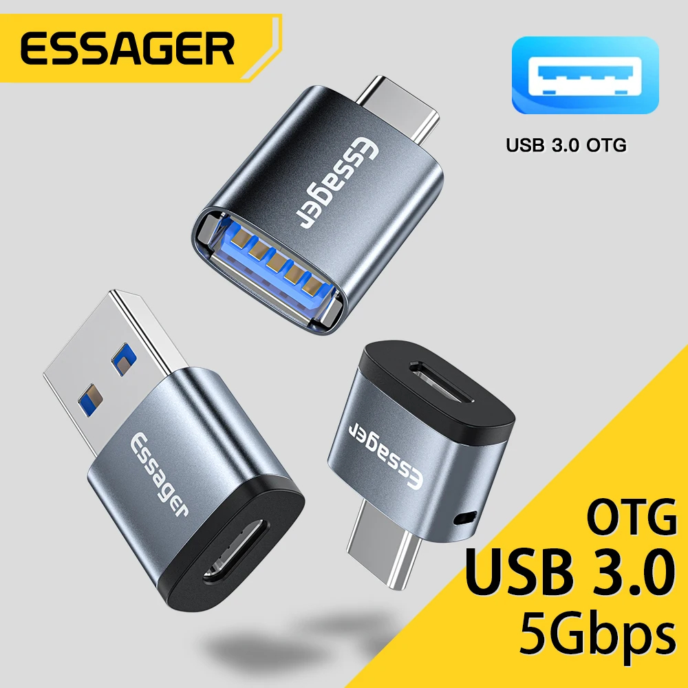 Jual ESSAGER Kabel Data USB to Type C Micro USB 3 Jenis Transfer Data Cepat 5Gbps | Shopee Indonesia