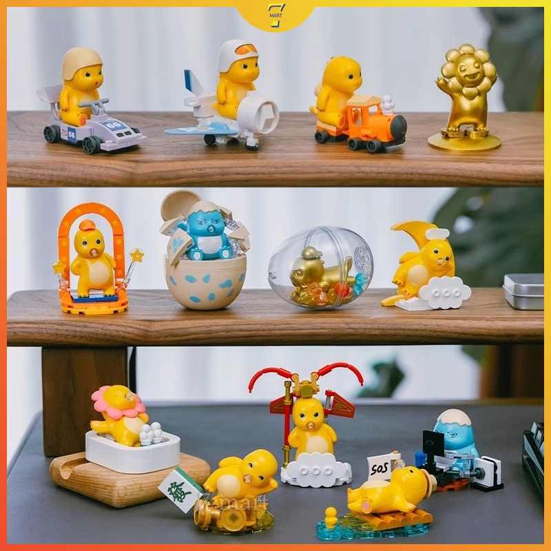 Jual Mystery Box DIY Mainan Balok Susun Mini Nailong Blind Box Dino ...