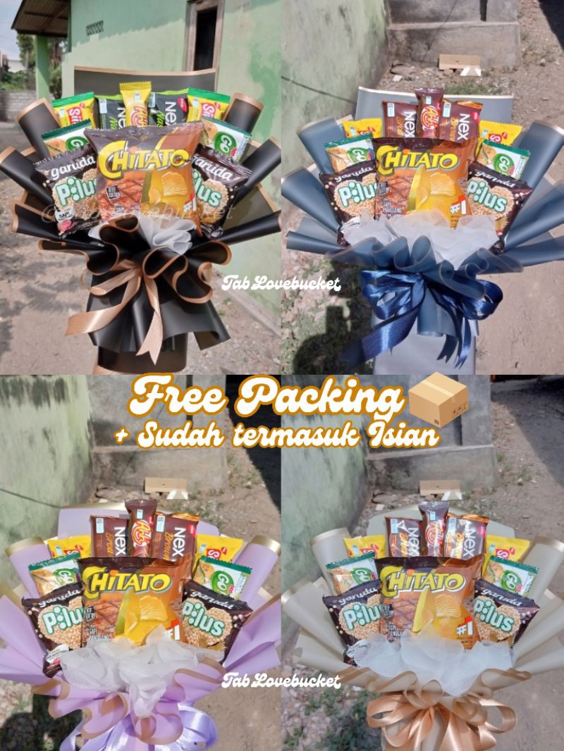 Jual BUCKET SNACK / BUKET SNACK / BUCKET WISUDA SEMPRO ULANGTAHUN ...