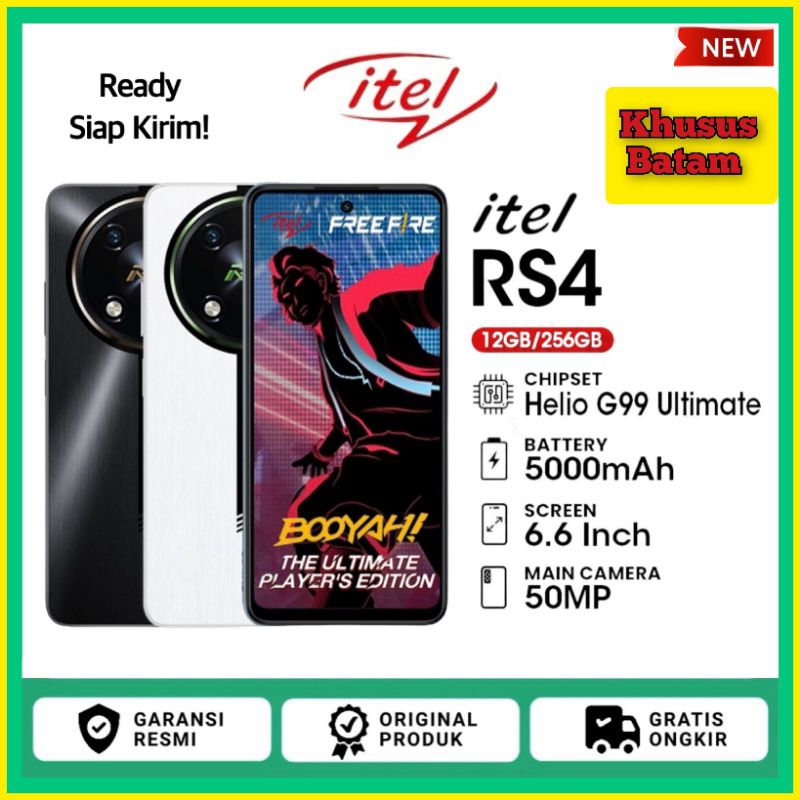 Jual ITEL RS4 RAM 12GB/256GB-Ram 8gb/128gb helio G99 new handphone ...