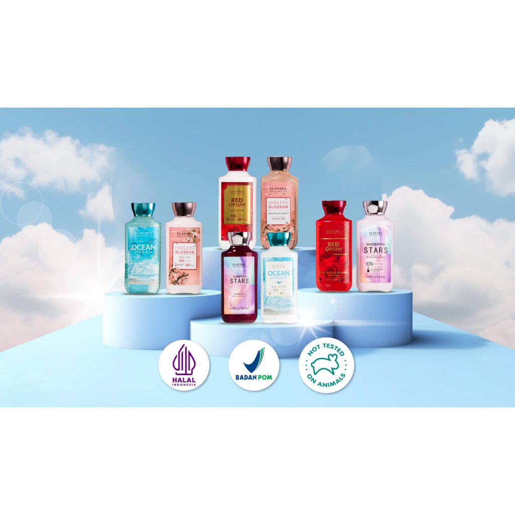 Jual SLAVINA BODY LOTION, SCRUB & SHOWER GEL | Shopee Indonesia