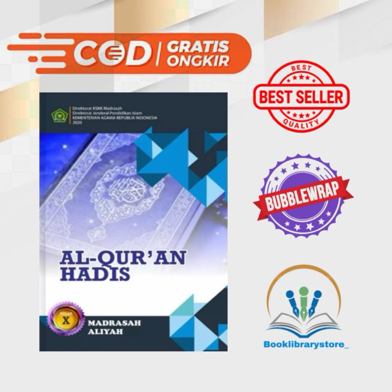 Jual Buku Siswa Kelas 10 Al Quran Hadis MA Madrasah Aliyah Kemenag Revisi Terbaru | Shopee Indonesia