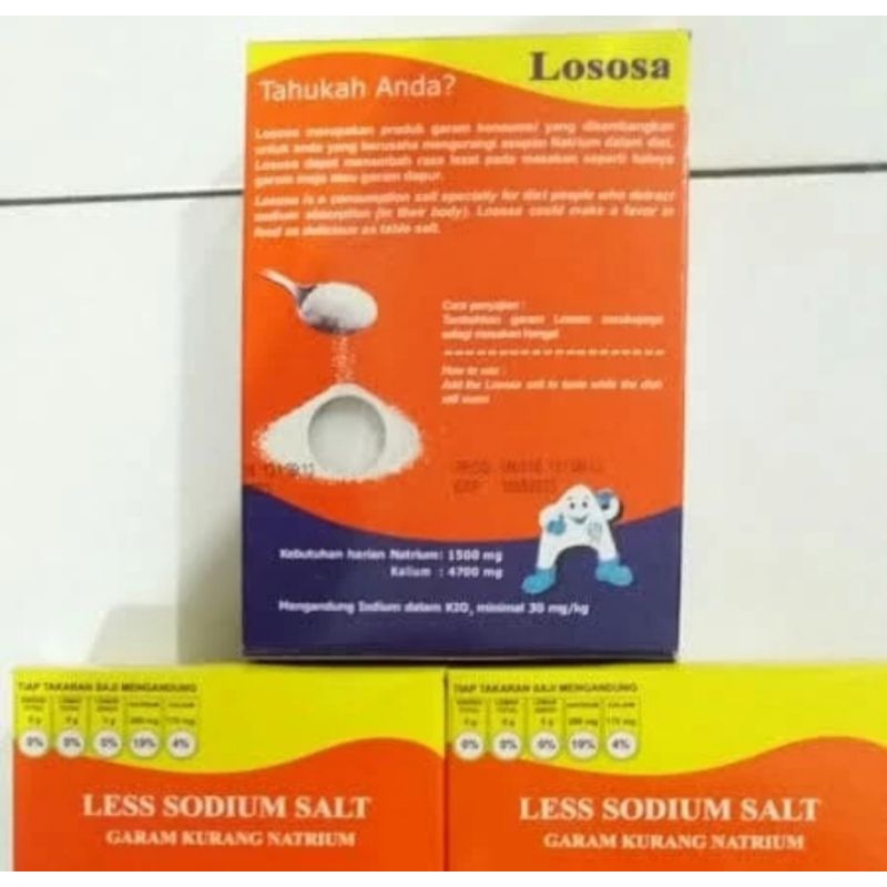 Jual Garam Lososa 500 Gram Rendah Natrium Sodium Untuk Penderita Darah ...
