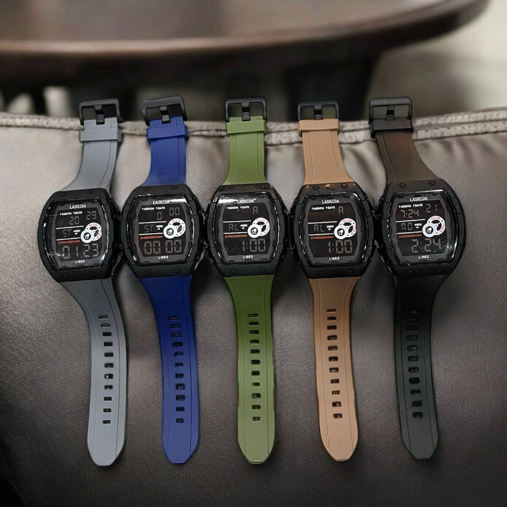 Jual Jam tangan pria / laki digital model modern dan sporty Lashida L ...