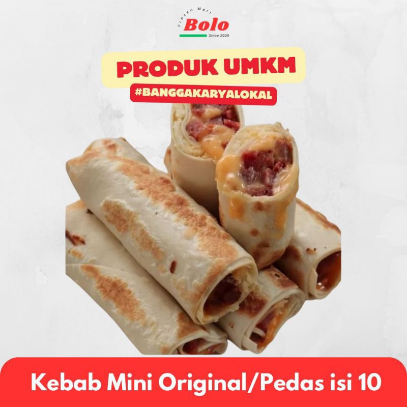 Jual Kebab Mini isi Full Daging - Original / Pedas isi 10 | Shopee ...
