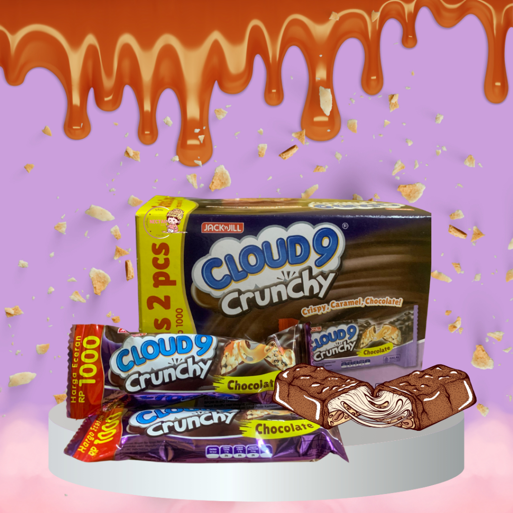 Jual CLOUD 9 Crunchy wafer 1000 (1box/24+2pcs) | Shopee Indonesia