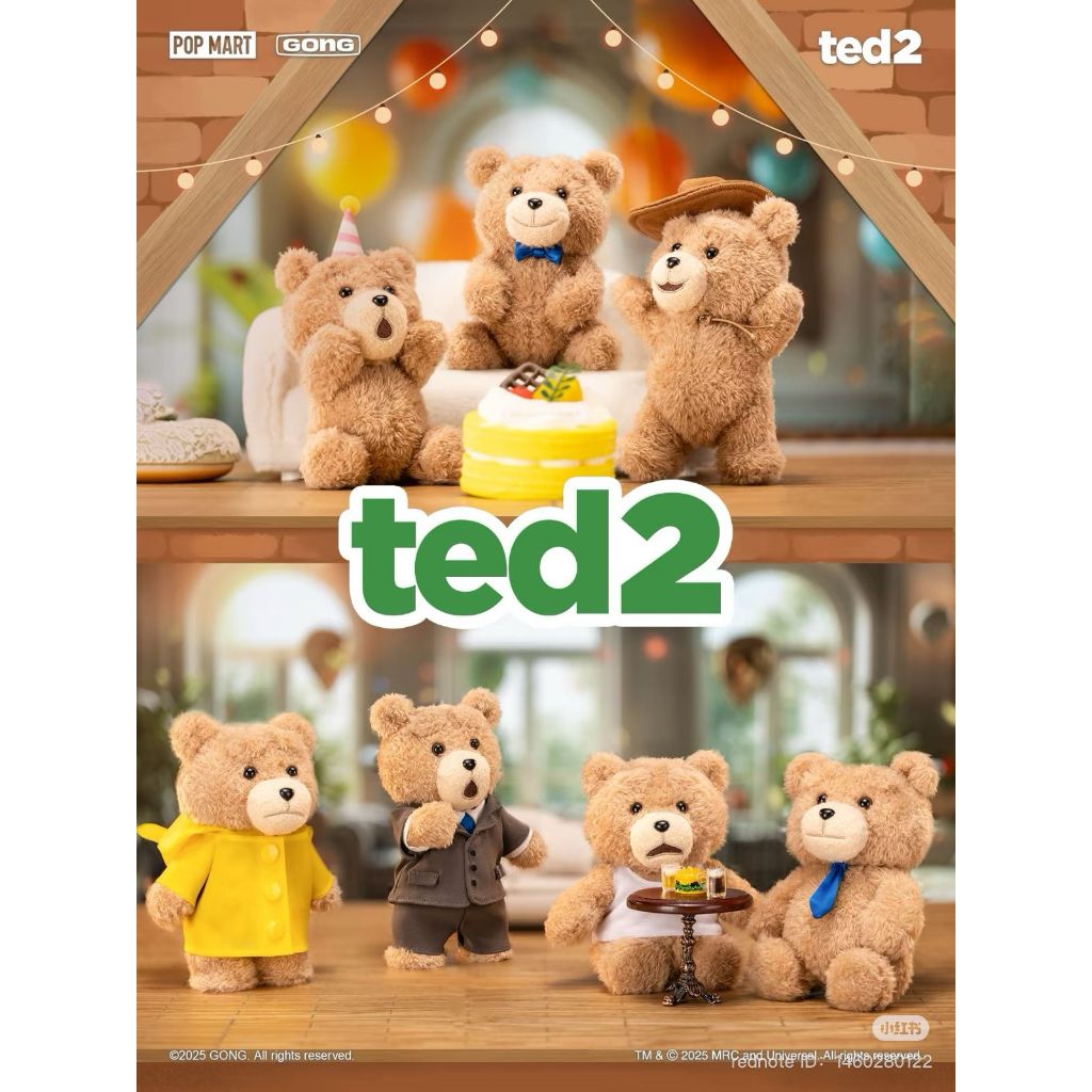 Jual POP MART X Gong Ted 2 Plush Pendant / Gantungan Blind Box | Shopee ...