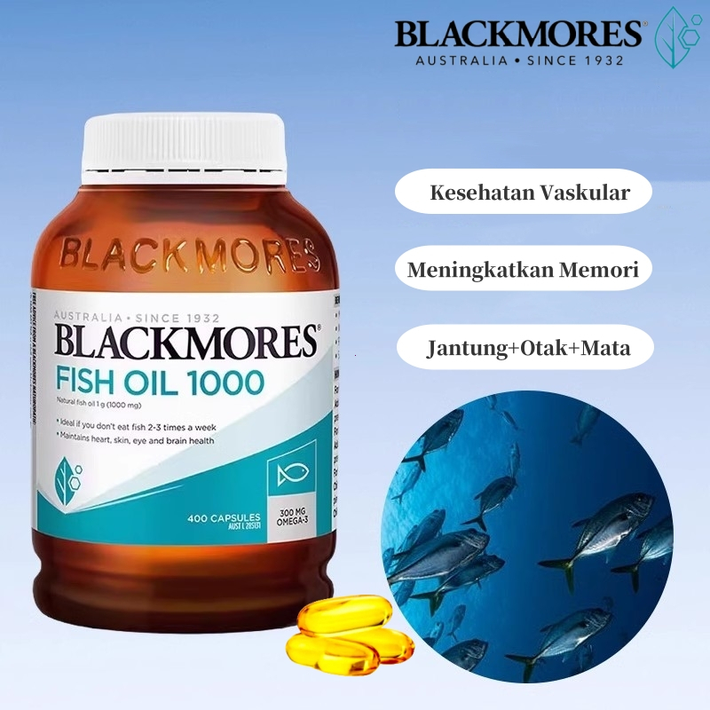 Jual Blackmores Omega 3 Fish Oil 1000mg Original/Odourless/Omega Mini ...