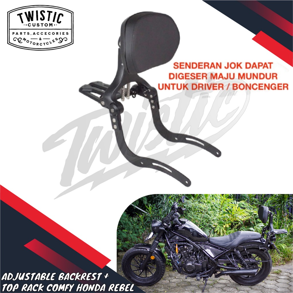 Jual Adjustable Backrest Comfy Senderan Sandaran Jok Driver Boncenger ...