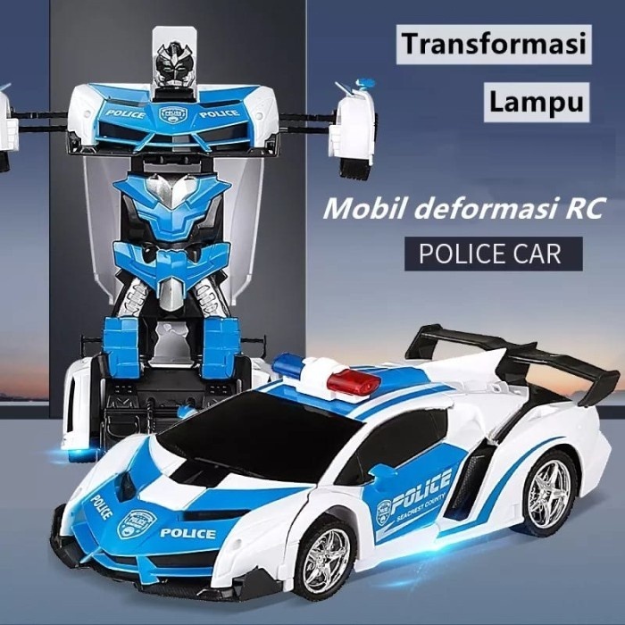 Jual 【READY】2 In 1 Mainan 1: 18 Mobil Robot JADI Robot Mobil Remote ...