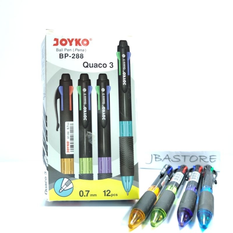 Jual Pulpen Ballpoint Joyco Quaco BP 288 Pena 4 Warna | Shopee Indonesia