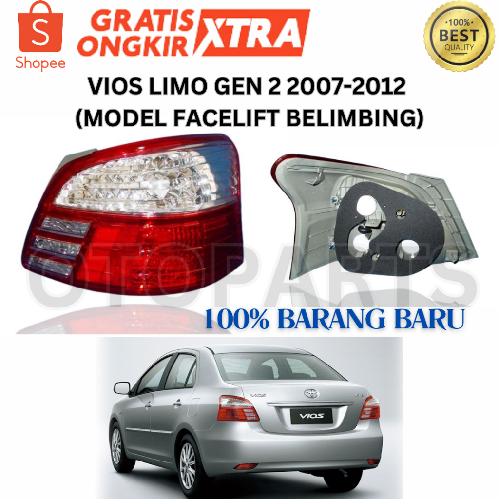 Jual [OEM MADE IN MALAYSIA] LAMPU BELAKANG STOP LAMP VIOS LIMO GEN 2 ...