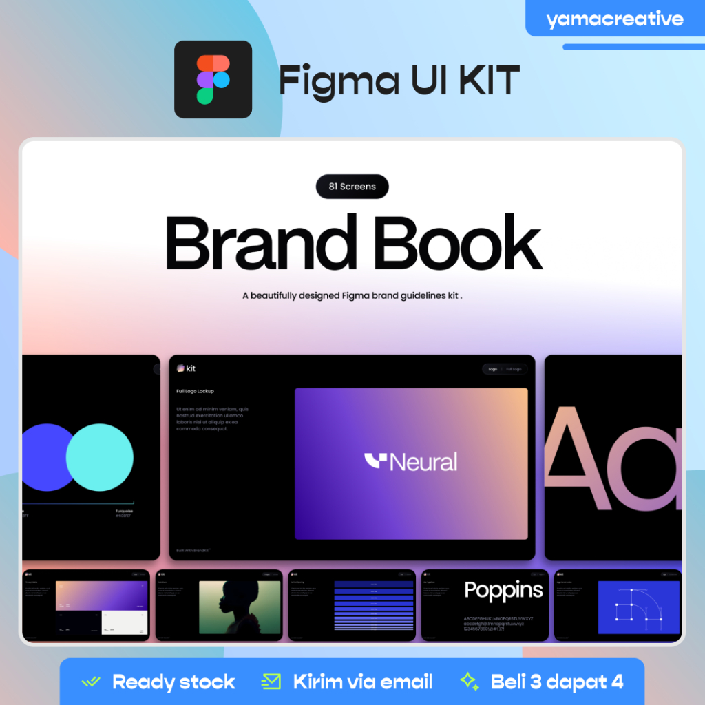 Jual Brand Guidelines Presentation Kit - Premium Figma UI Kit | Shopee ...