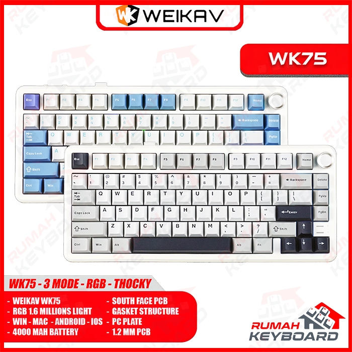 Jual WEIKAV WK75 - WK75 - 75% - 3 MODE - Gasket - South Face RGB ...