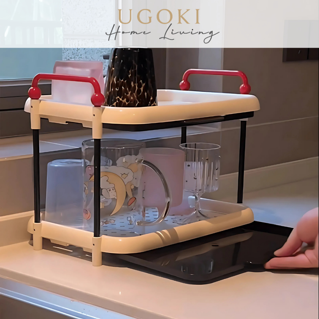 Jual |UGOKI| KARASU Rak Tingkat Meja Praktis Organizer Tingkat ...