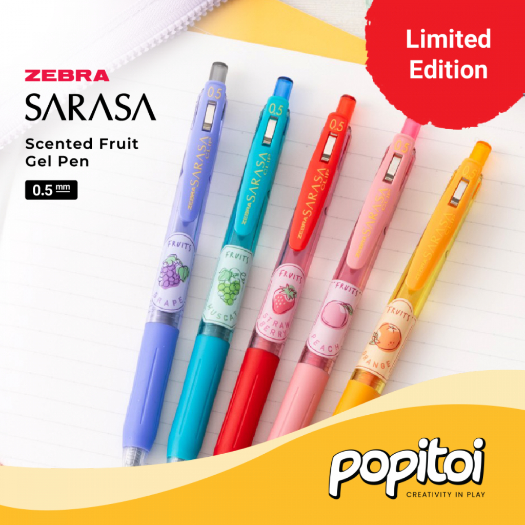Jual Zebra Sarasa JJ29-KF Limited Scented Fruit Gel Pen Refill 0.5mm Pulpen Aroma Wangi Buah ...
